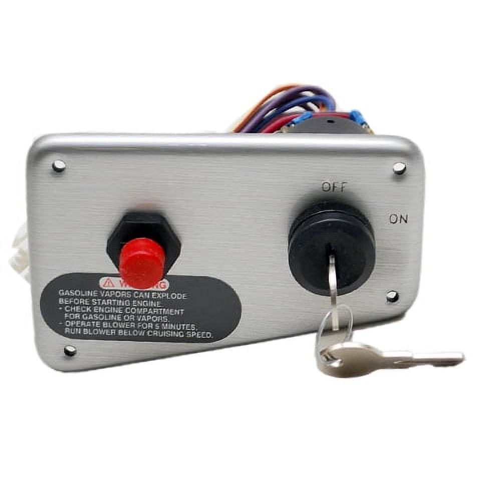 Centurion Boat Ignition Switch Panel |4 Position Silver Brushed ...