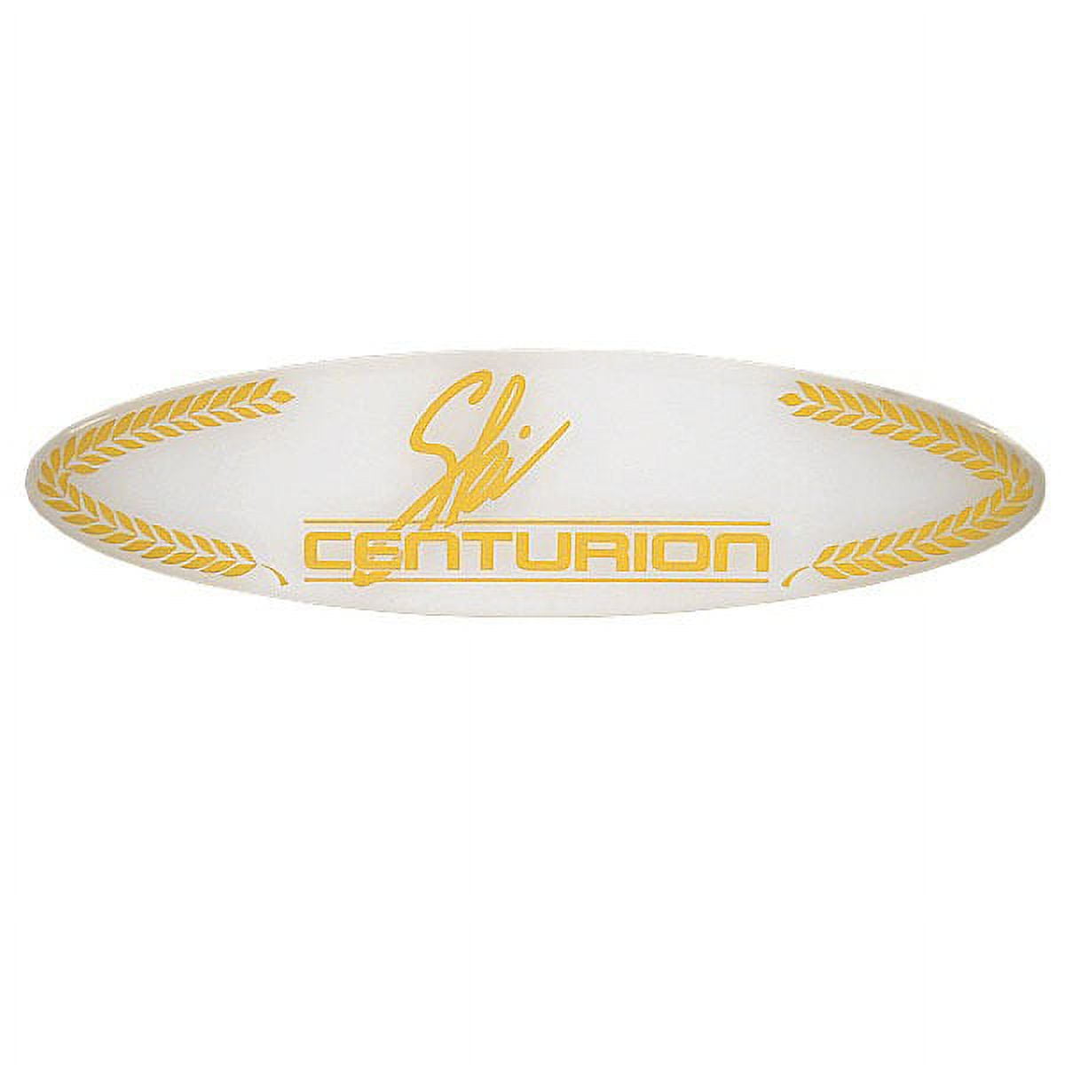 Ski Centurion Boat Raised Brand Decal | OEM Gold White 7 x 1 7/8 Inch ...