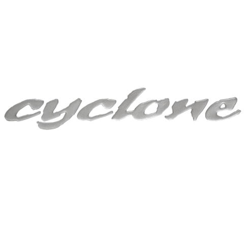 Ski Centurion Boat Raised Decal | Cyclone Metallic Silver 13 1/2 Inch ...