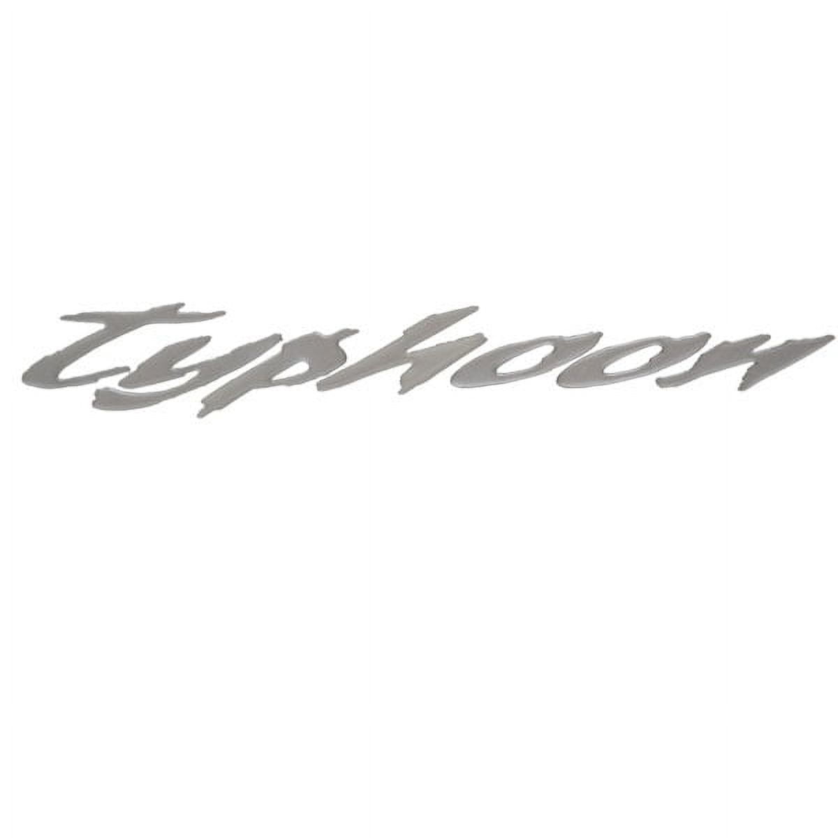 Ski Centurion Boat Raised Decal | Typhoon Metallic Silver Sticker ...