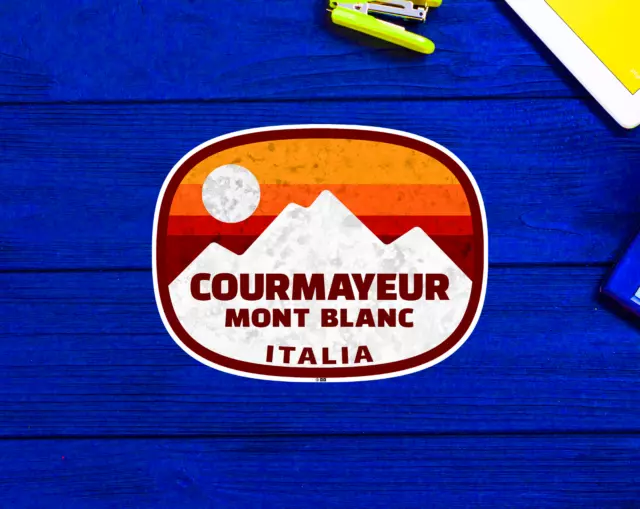 Ski Courmayeur Italy Skiing Mont Blanc Italia Matterhorn Sticker Phone ...