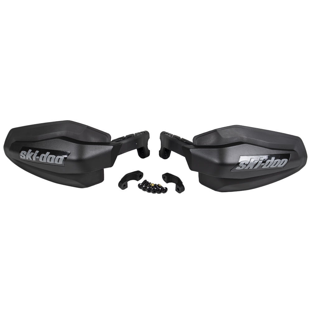 Ski-Doo 860201561 OEM Black Flexible Mountain Handguards, Air Deflector ...