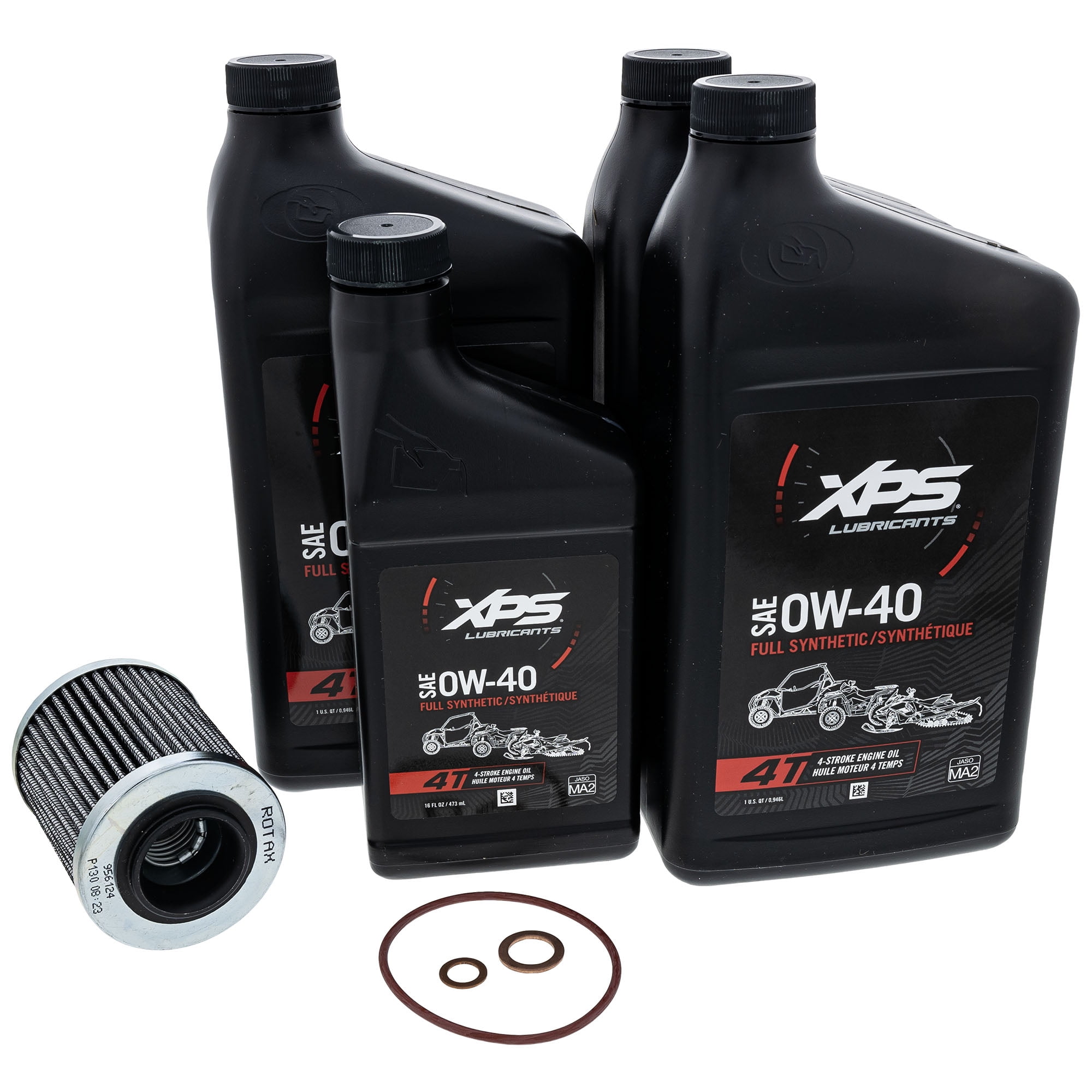 Ski-Doo 9779254 BRP Can-Am 0W-40SAE Full Synthetic XPS Oil Change Kit ...