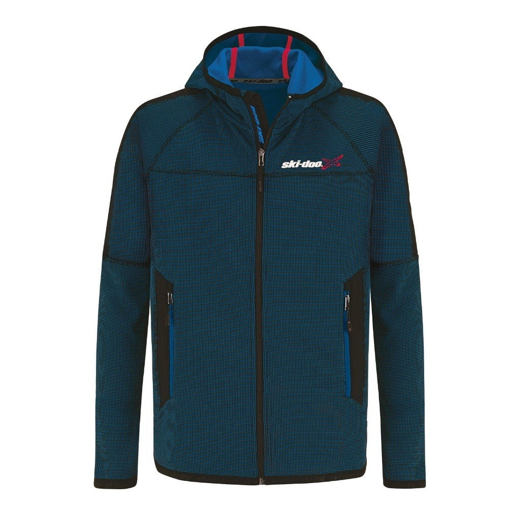 Ski-Doo Mens Sno-X Fleece Jacket Teal Turquoise 4541170674 - Walmart.com