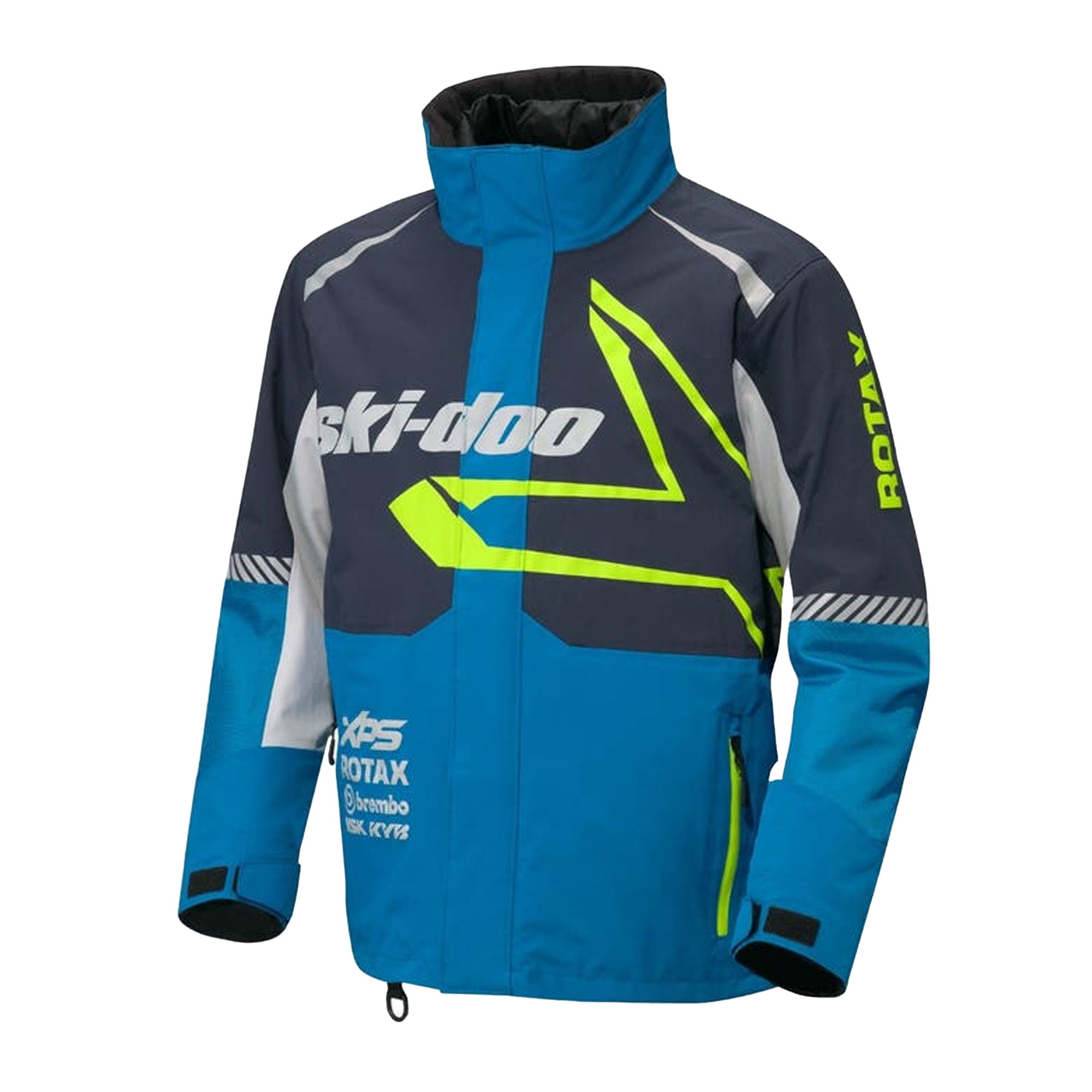 Ski-Doo Mens X-Team Snowmobile Jacket Insulated Water Resistant Indigo ...