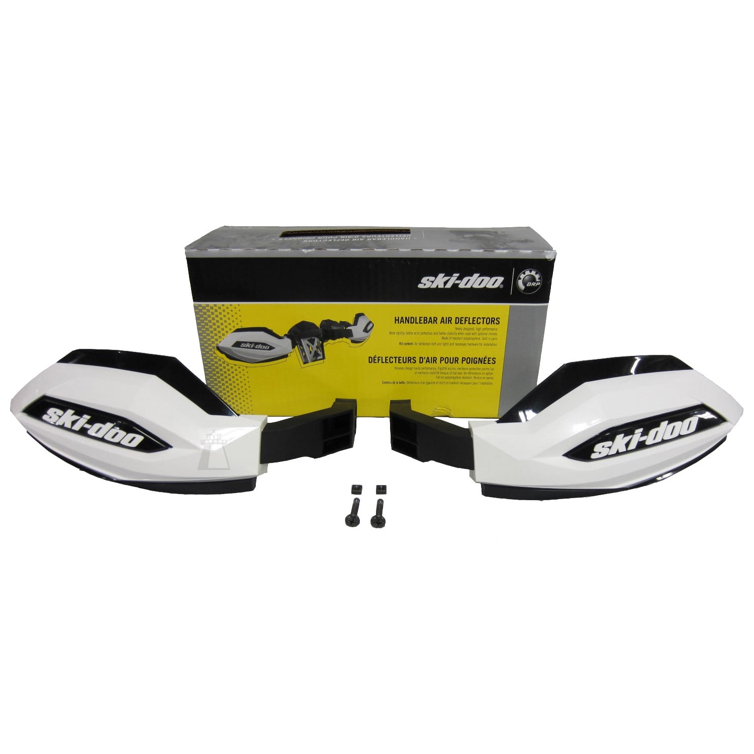 Ski-Doo New OEM Handlebar Hand Guards Wind Deflectors WHITE REV-XP,XM ...
