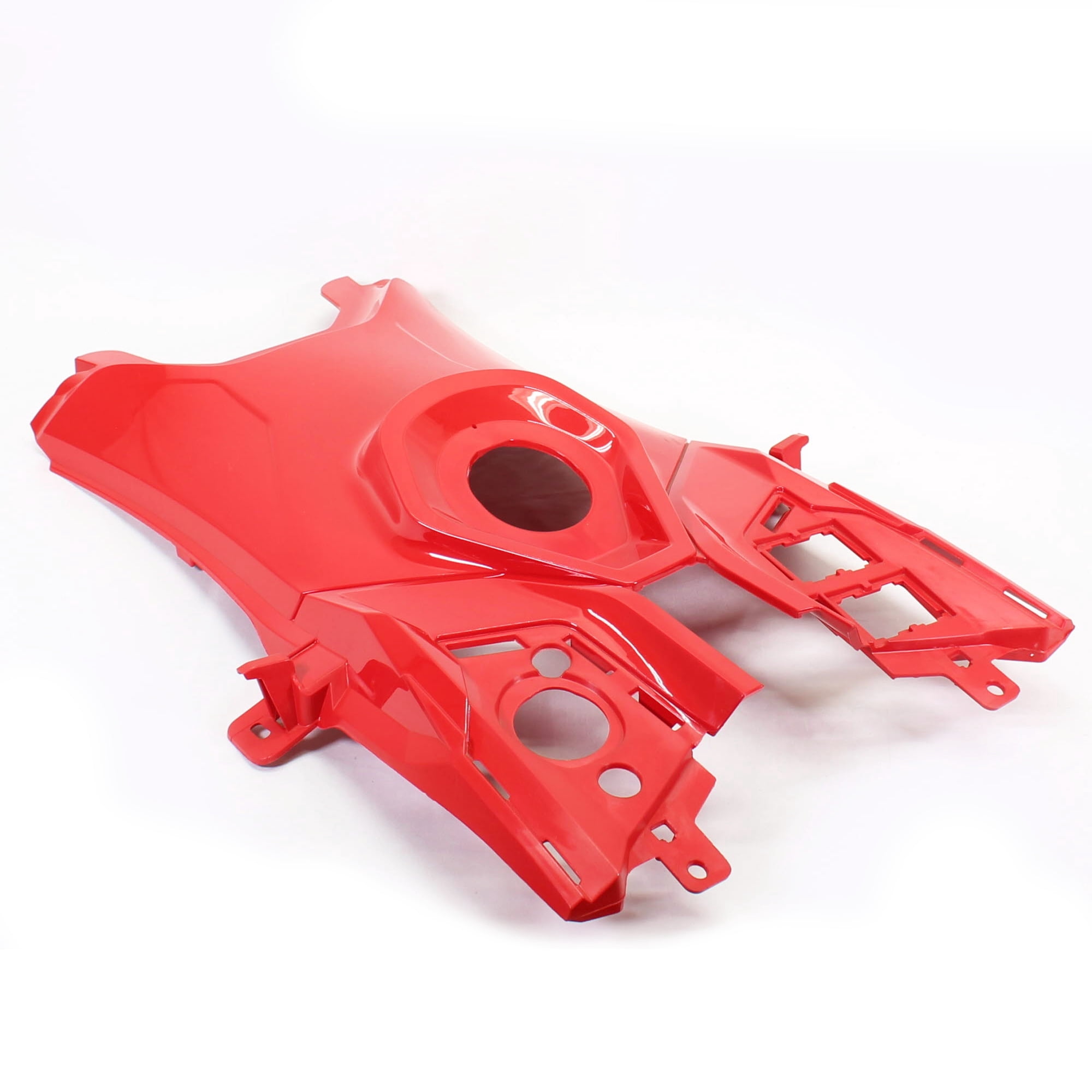 Ski-Doo New OEM Rear Console Fuel Tank Body Panel Viper Red, 517305255 ...
