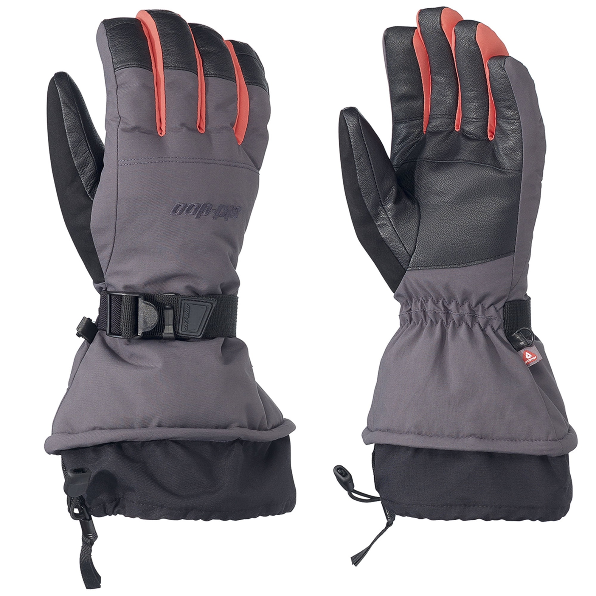 Ski-Doo Woolly Gauntlet Snowmobile Gloves Coral Purple 4463270213 ...
