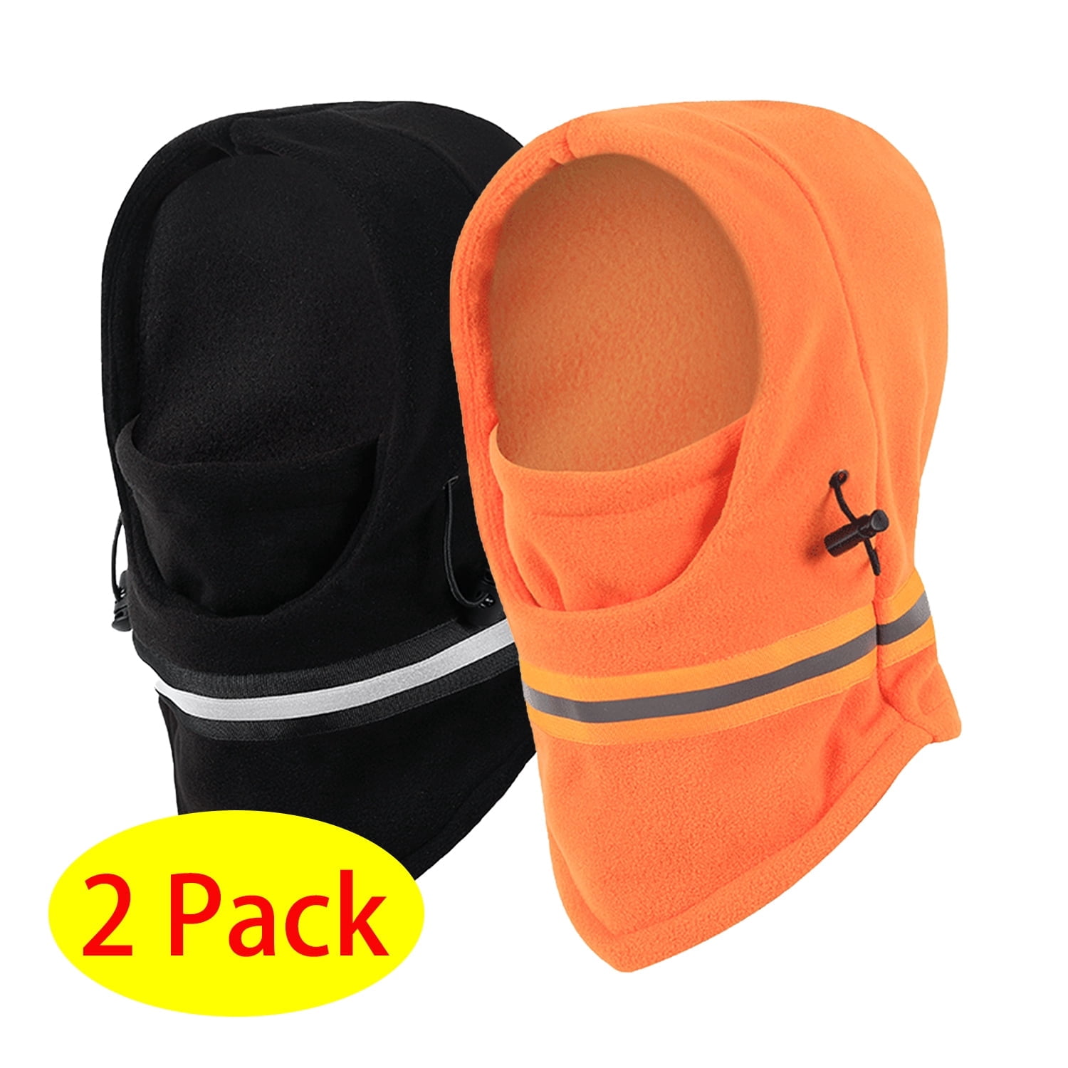 Ski Mask for Men 2 Pack Balaclava Fleece Face Mask for Men Women Cold ...