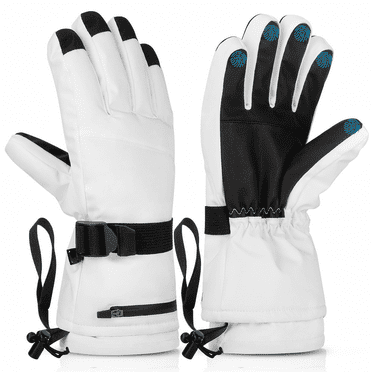 Ski Gloves, Women Patchwork Rechargeable Five-finger Heating Gloves ...
