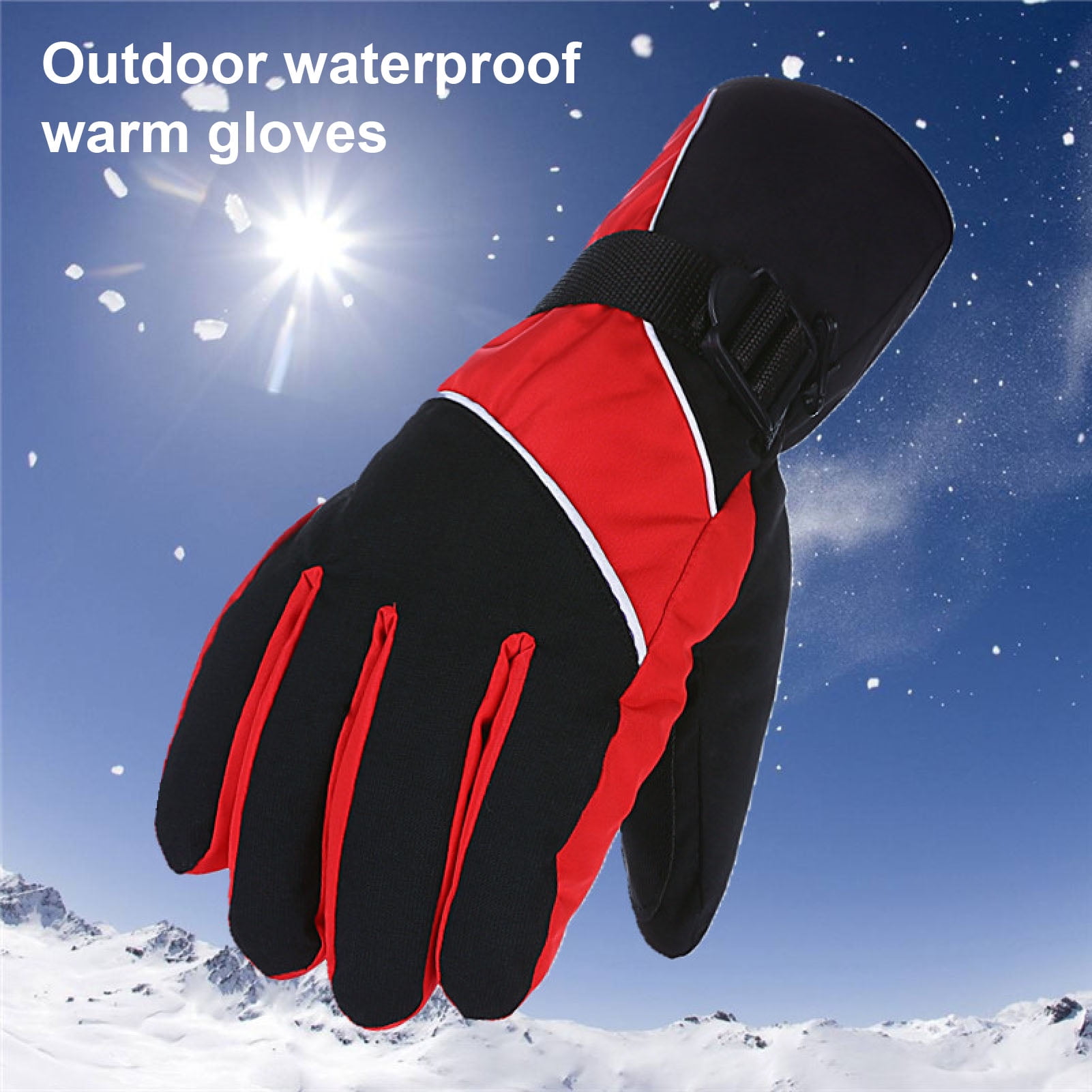 Ski Gloves for Men Women Waterproof Snow Ski Gloves for Winter ...