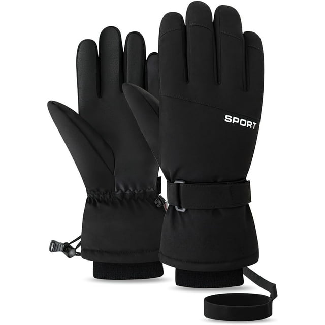Ski Gloves for Men Women, Waterproof Winter Snow Gloves, Touchscreen ...