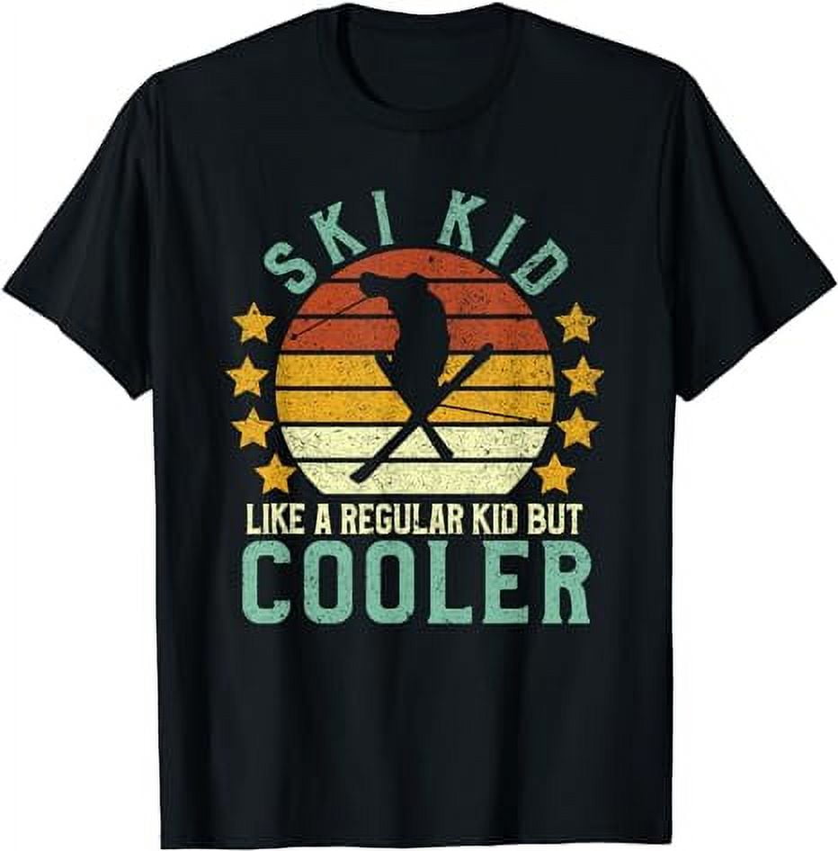 Ski Kids | Funny Young Vintage Skier & Skiing Lover Gift T-Shirt ...