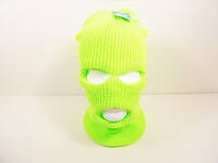 Ski Masks Knitted Eskimo Hat Mask Winter Hats Green Cap Unisex ...