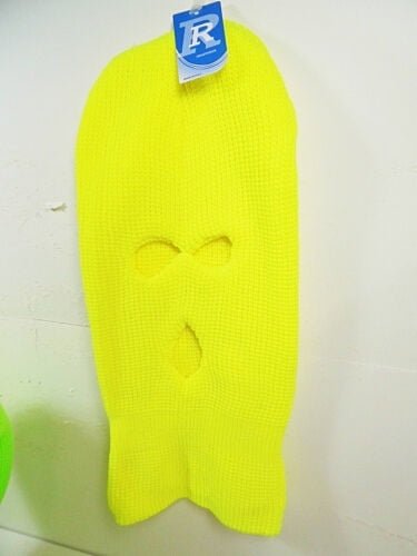 Ski Masks Knitted Eskimo Hat Mask Winter Hats Yellow Cap Unisex ...