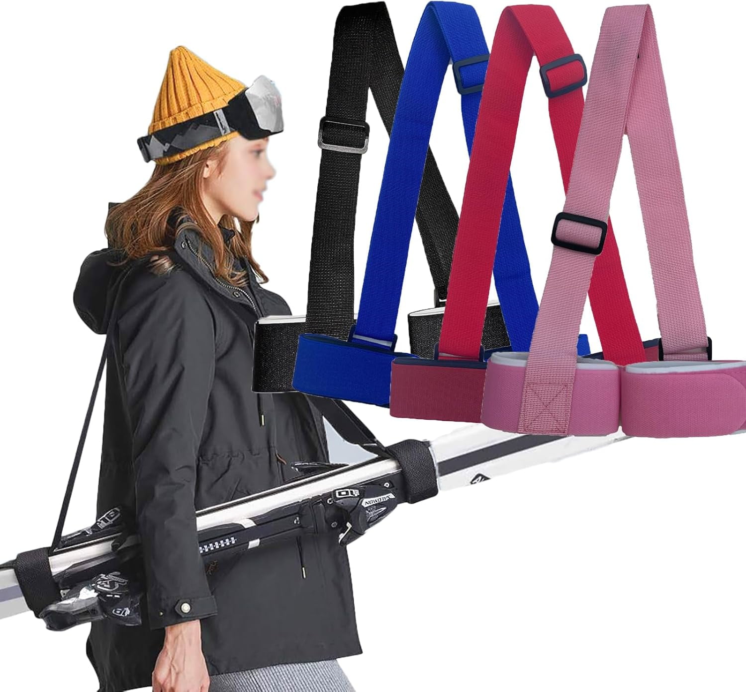 Ski Mate Ski Carrier, Ski mate Ski Carrier, Ski mate Ski Straps, 2/4PCS ...