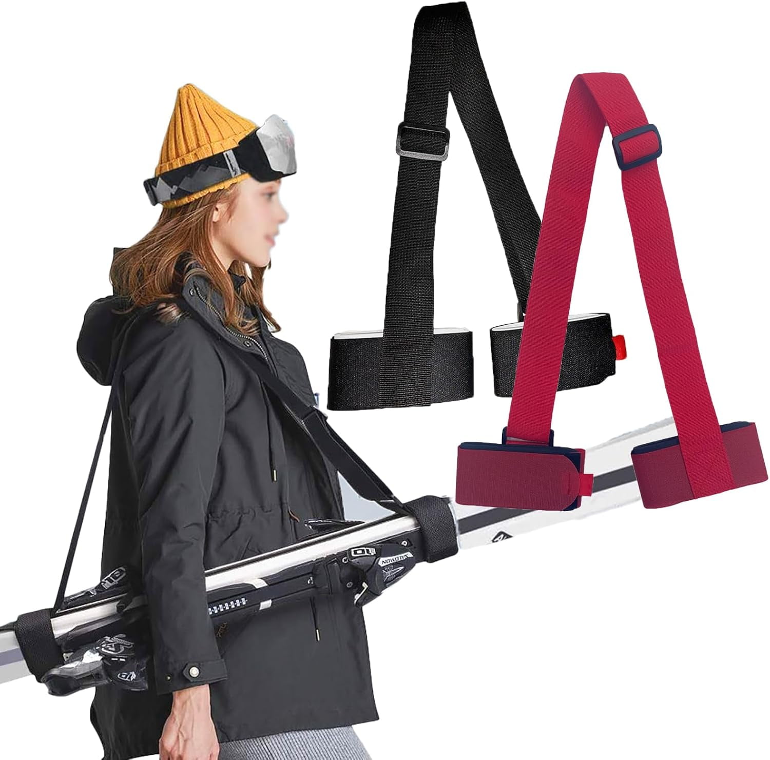 Ski Mate Ski Carrier, Ski mate Ski Carrier, Ski mate Ski Straps, 2/4PCS ...