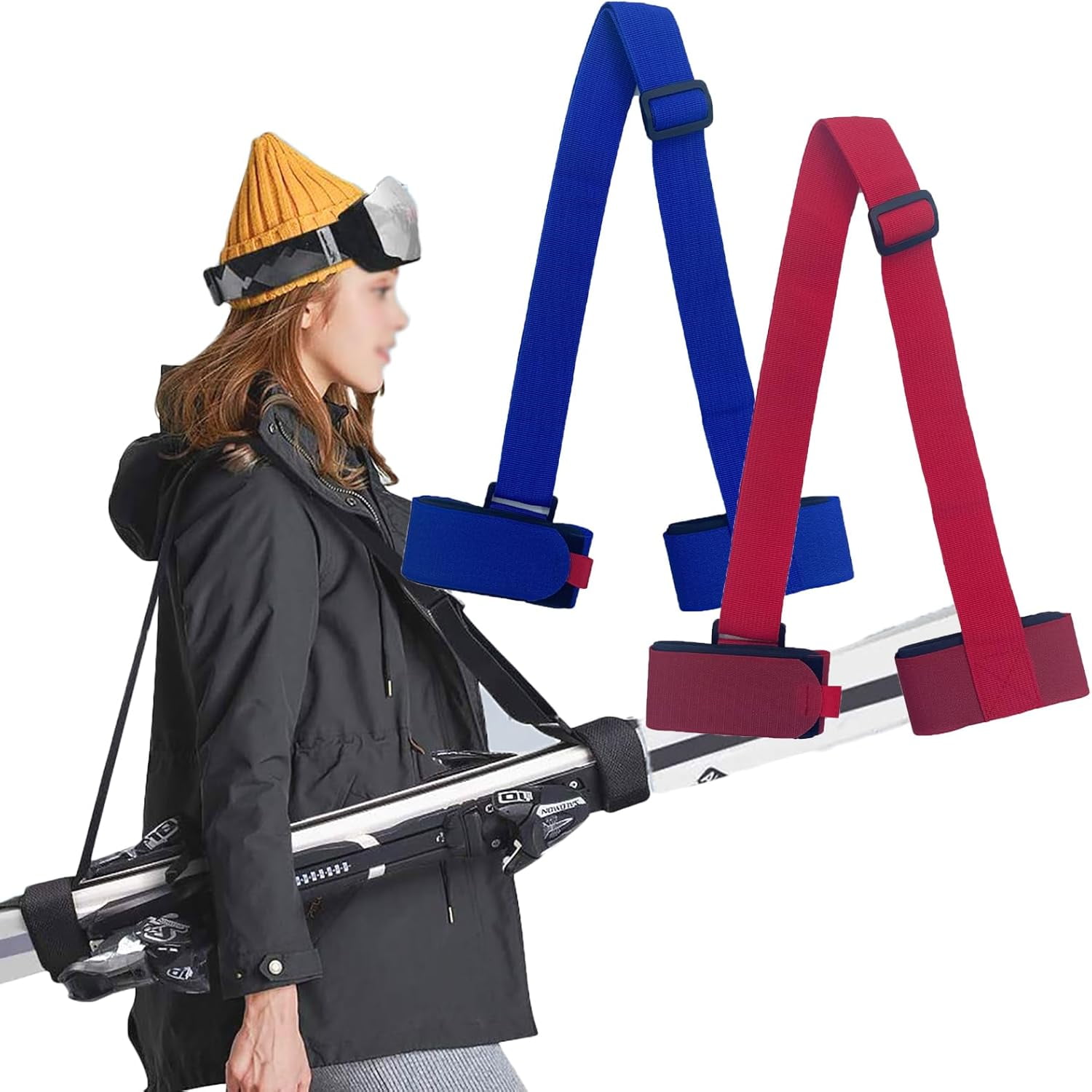 Ski Mate Ski Carrier, Ski mate Ski Carrier, Ski mate Ski Straps, 2/4PCS ...