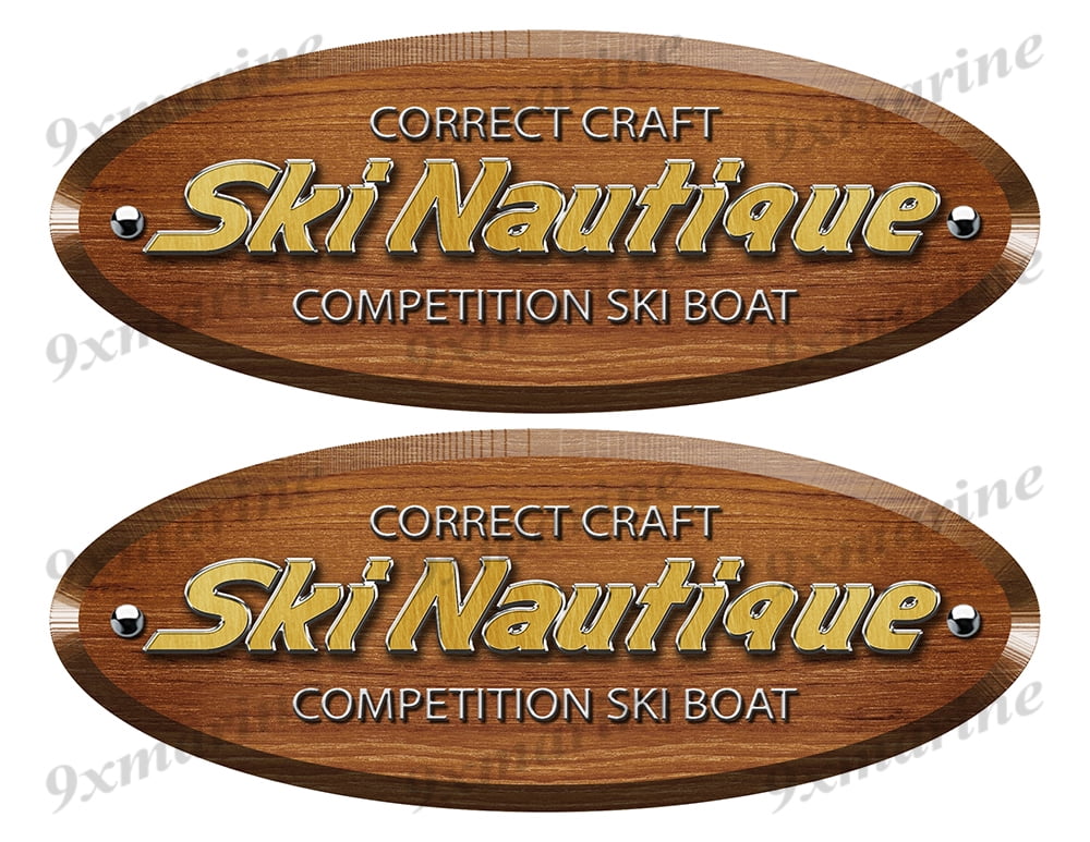 Ski Nautique Wood Grain Boat Restoration Sticker set - Walmart.com