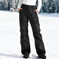 Ski Pants Womens Fleece Lined Waterproof Insulated Softshell Winter ...