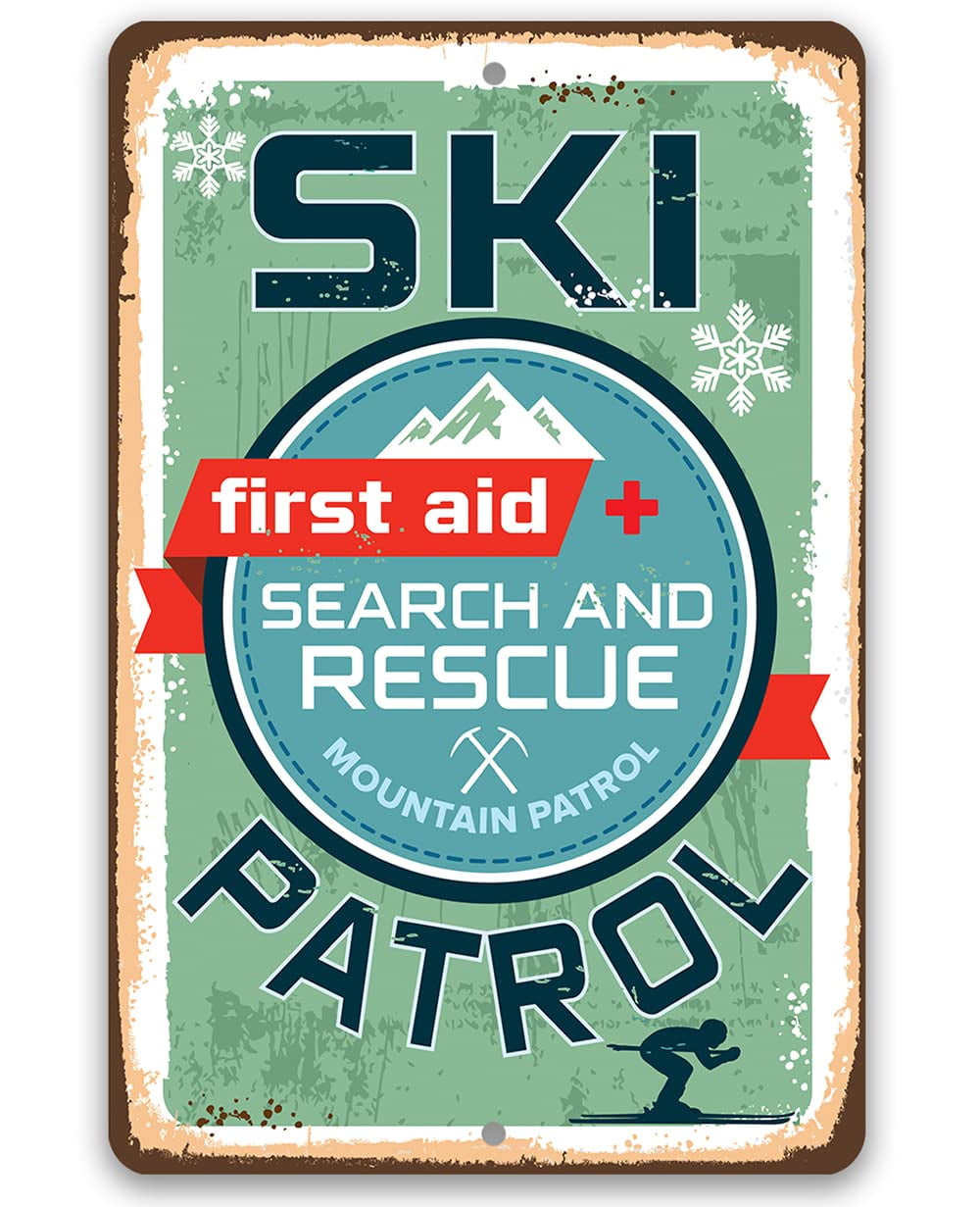 Ski Patrol First Aid Search and Rescue - Rustic Style Emergency ...