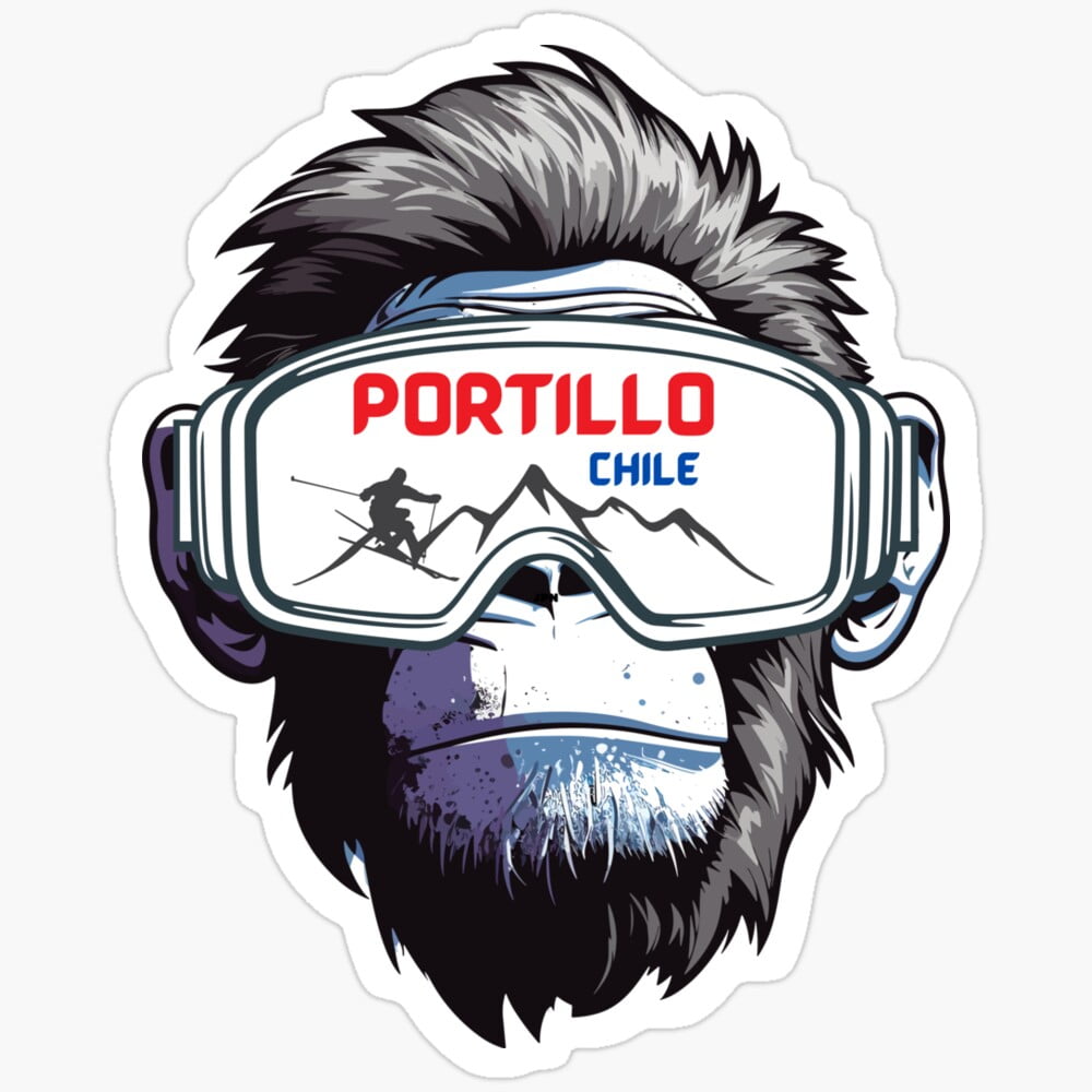 Ski Portillo - Chile Sticker Phone Decal Water Bottle Stickers Car ...