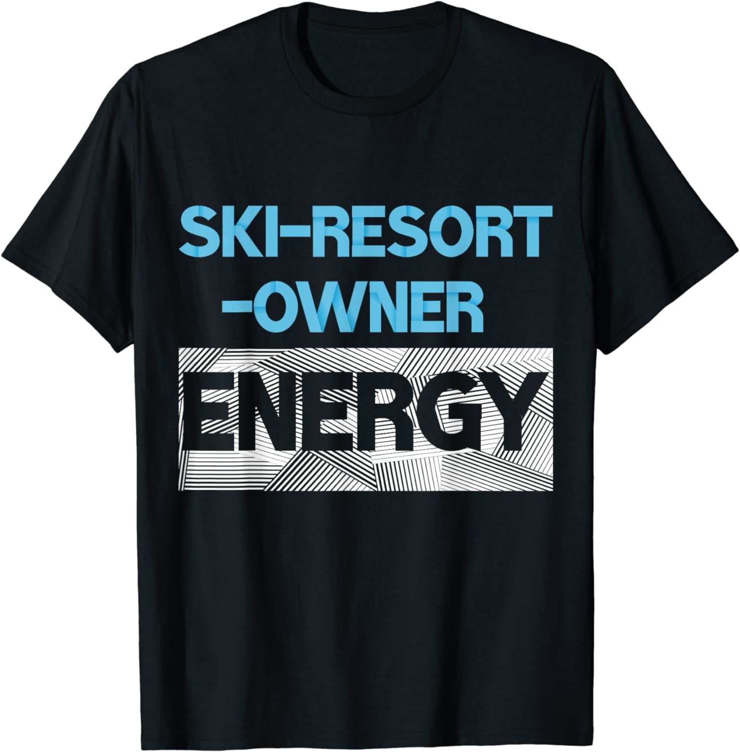 Ski-Resort Owner Blue Color Graphic T-Shirt - Walmart.com