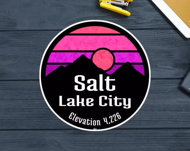 Ski Salt Lake City Utah Skiing Decal Sticker Indoor Outdoor Alta ...