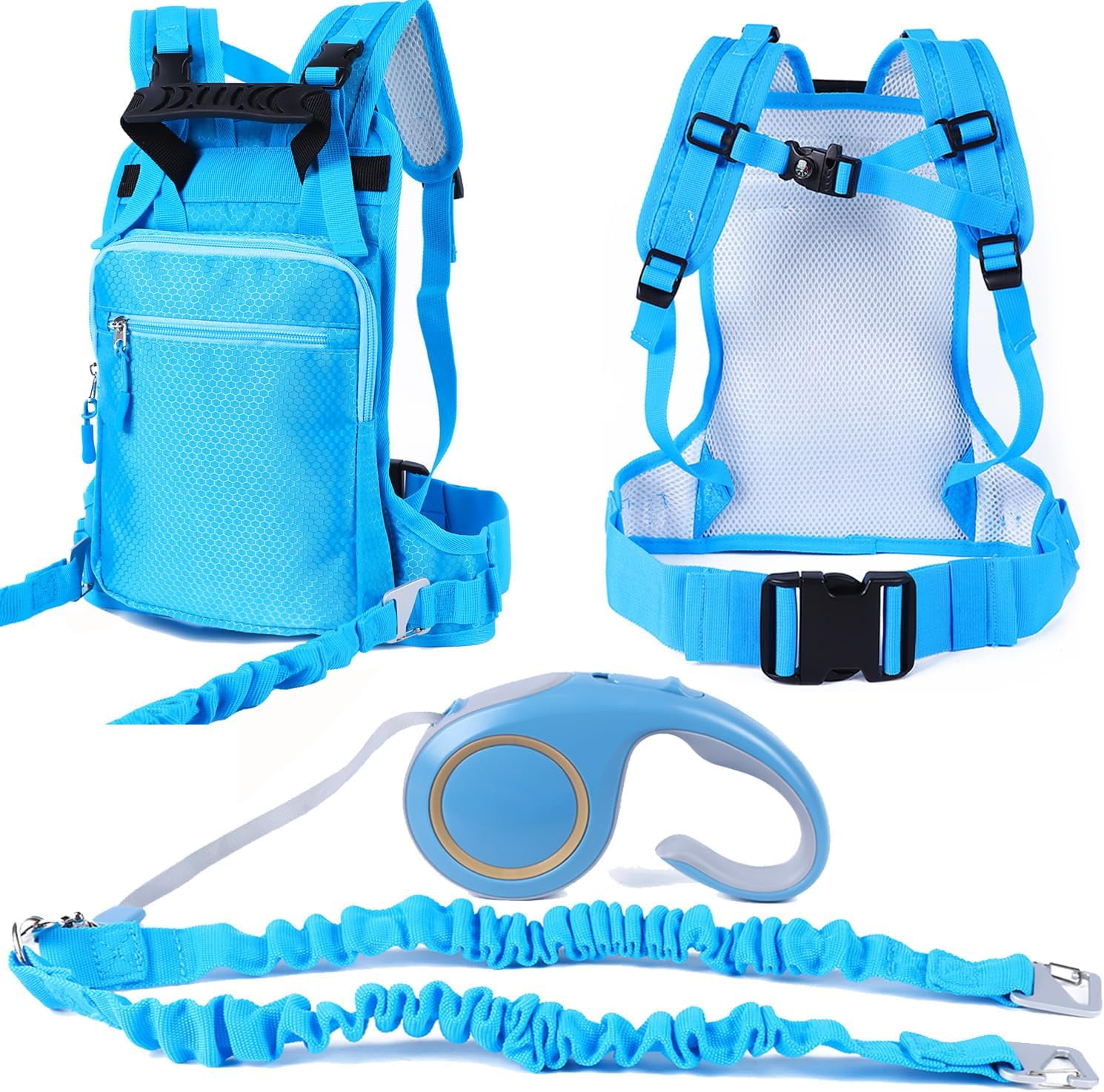 Ski and Snowboard Harness Trainer for Kids with Retractable Leash and Absorb bungees Learn to ...