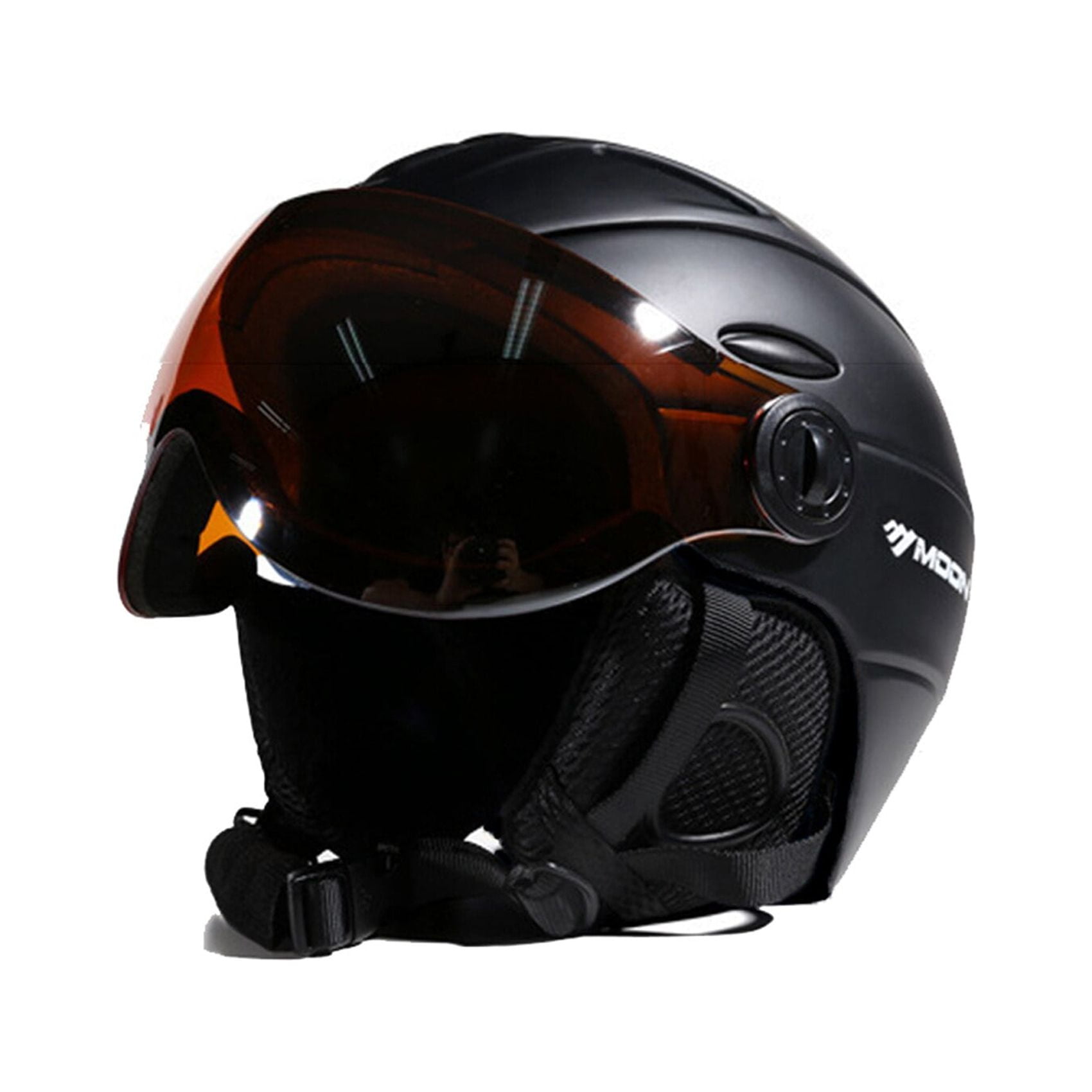 Ski Snowboard Helmet 2-in-1 Visor Detachable Snow Mask Anti-Fog Anti-UV ...