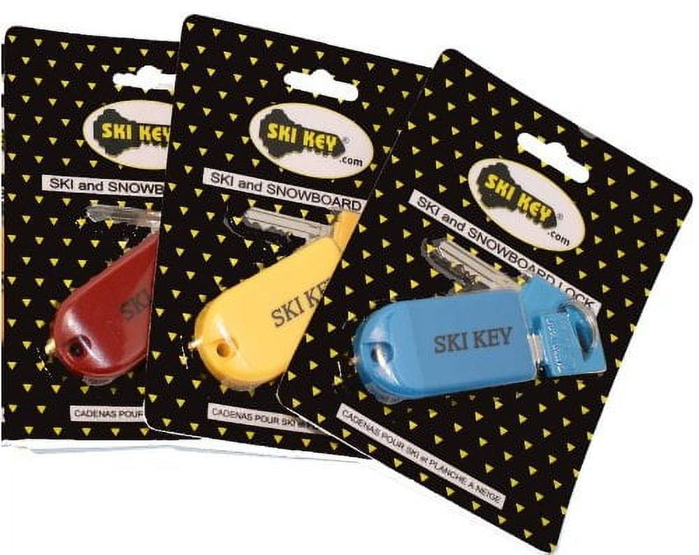 Ski & Snowboard Lock - Family 3 Pack (Keyed Alike) (Assorted) - Walmart.com