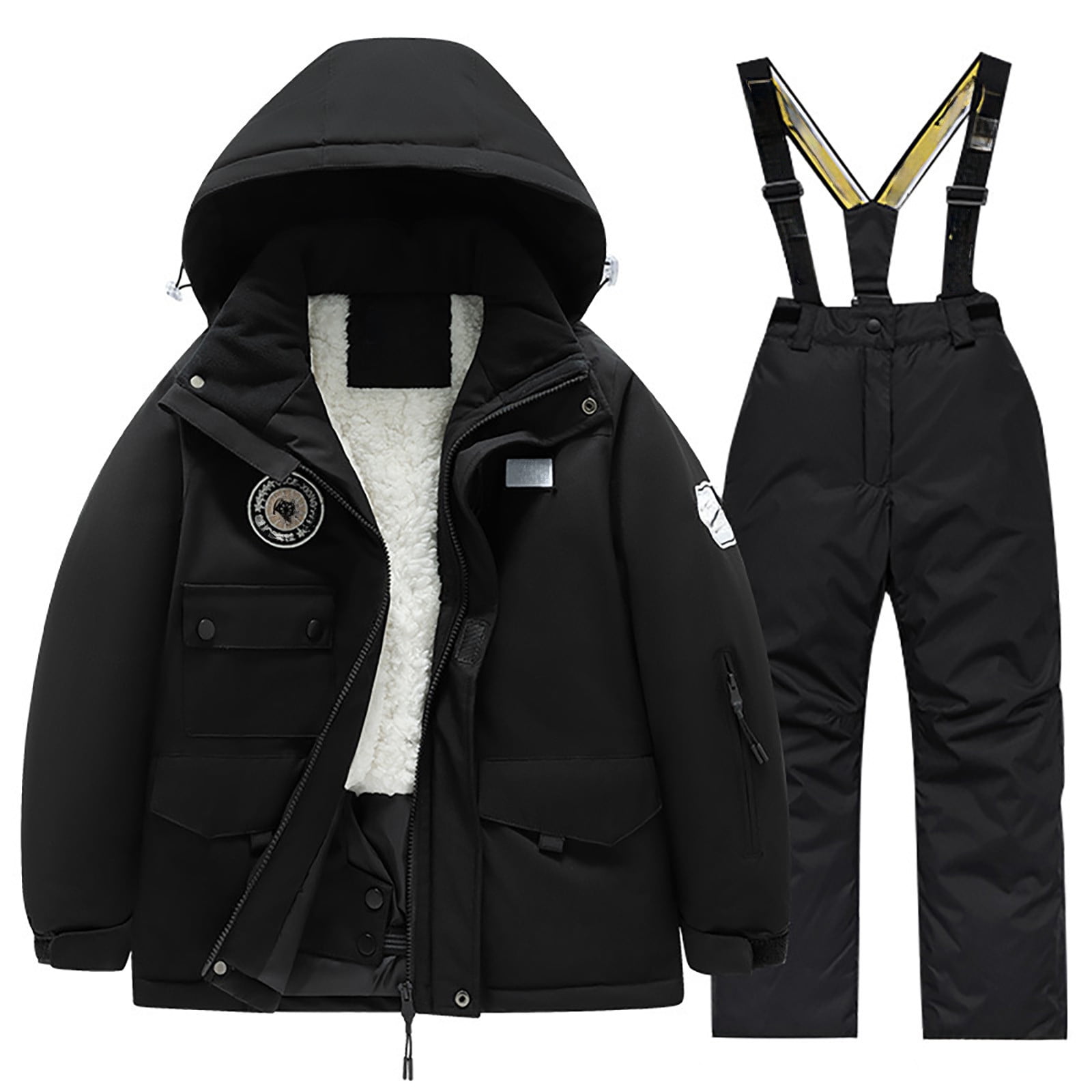 Ski Suit For Teen Girls Snow Suit Two-piece set Warm Jumpsuit ...