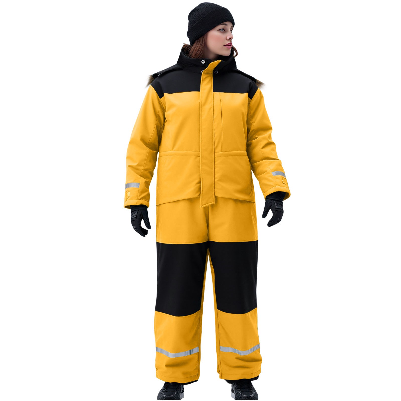 Ski Suit Women, Prolriy Thermal Ski Jumpsuit Winter Warm Overall ...