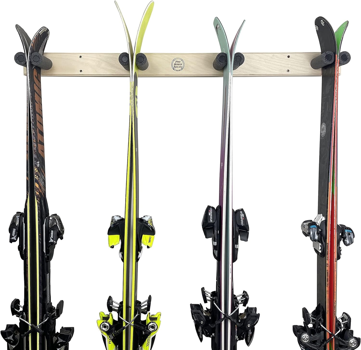 Ski Wall Rack Mount - 4 Vertical Sets of Skis - Walmart.com