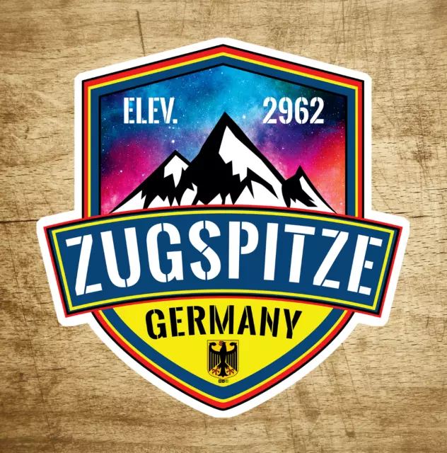 Ski Zugspitze Decal Sticker Germany Skiing Wetterstein Mountains ...