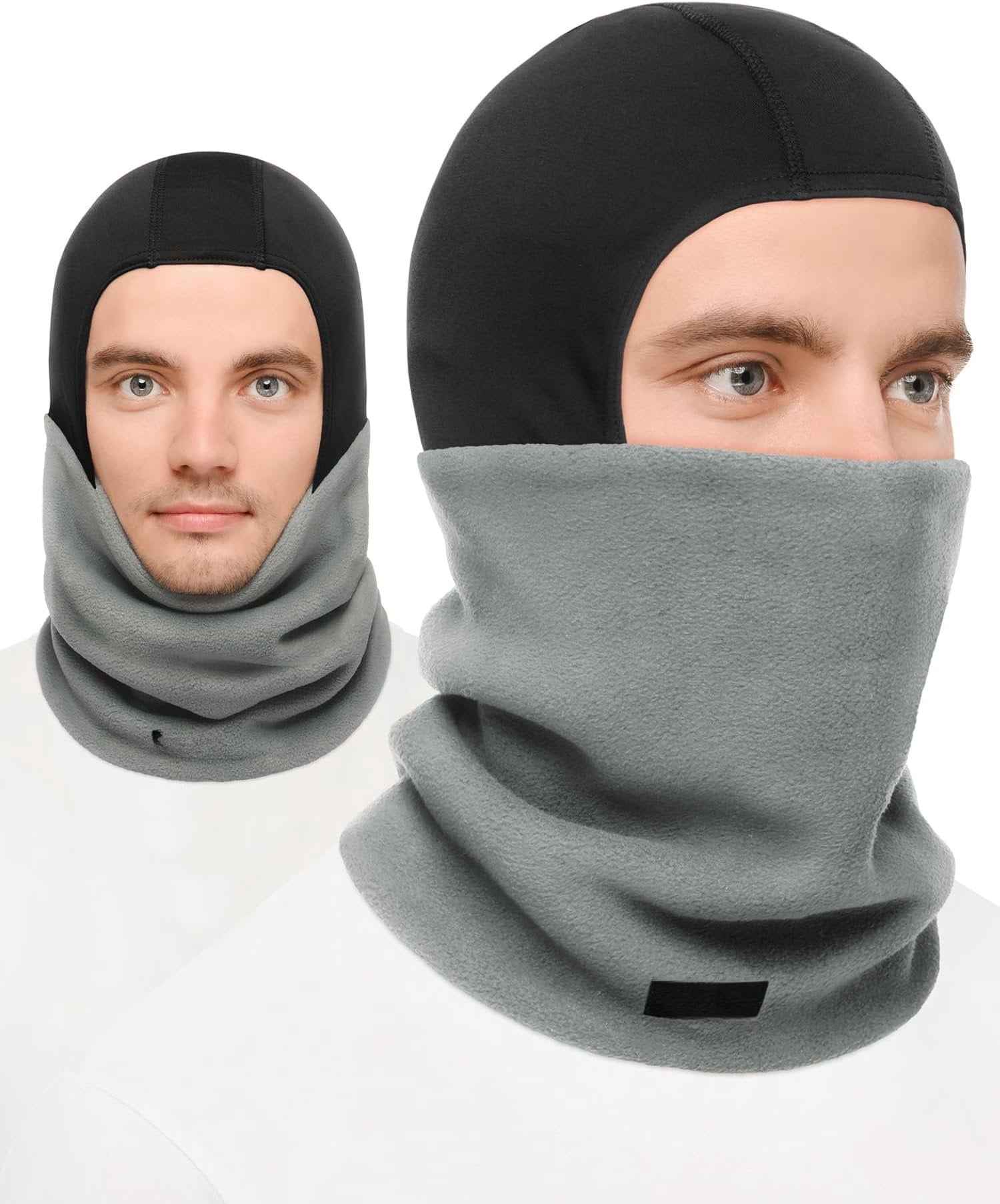 Ski for Men - Balaclava with Fleece Warmer for Cold Weather - Windproof ...