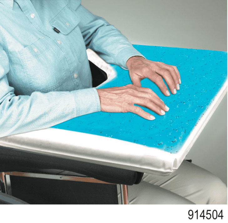 SkiL-Care Gel Top Sensory Tray, White Vinyl, Lift-Away - Fits 16"-18" W ...