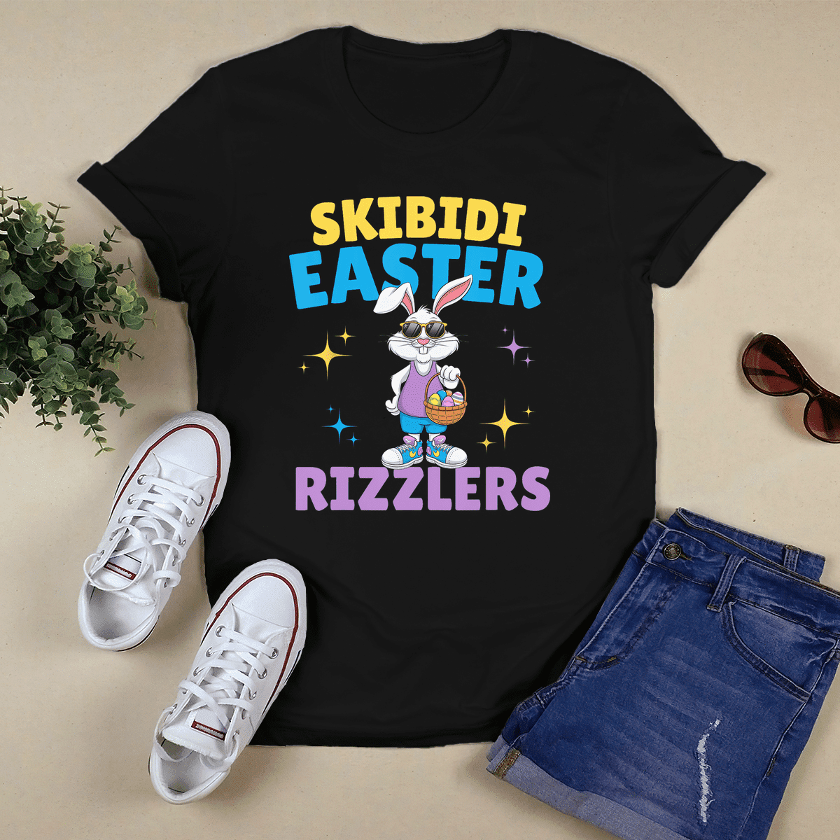 Skibidi Easter Funny Easter Rizzler Tween Boy Slang Classic Tshirt ...
