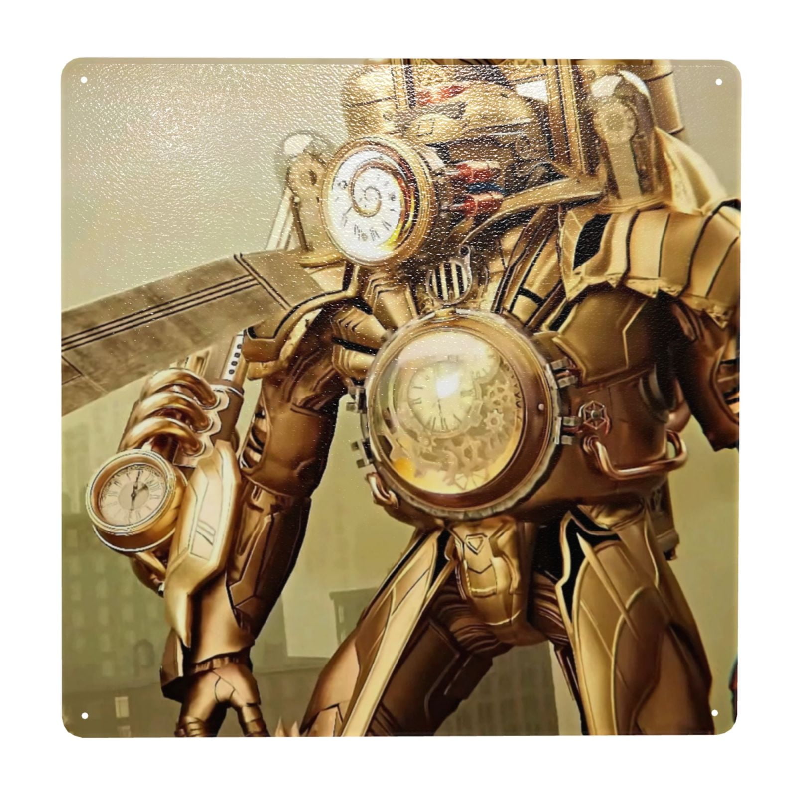 Skibidi Pintura Impresa En Estaño, Decoración De Pared Para El Hogar (12x 12in) - Walmart.com