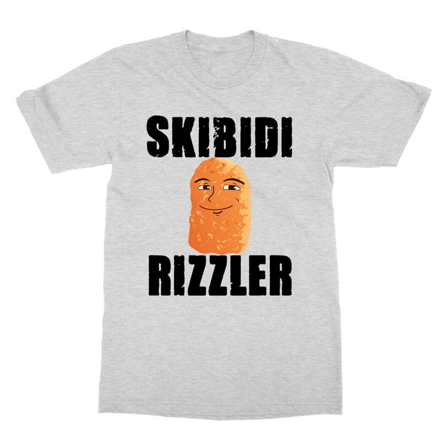 Skibidi Rizzler Meme Funny Brainrot Rizz Alpha Gen Unisex T-Shirt (Ash ...