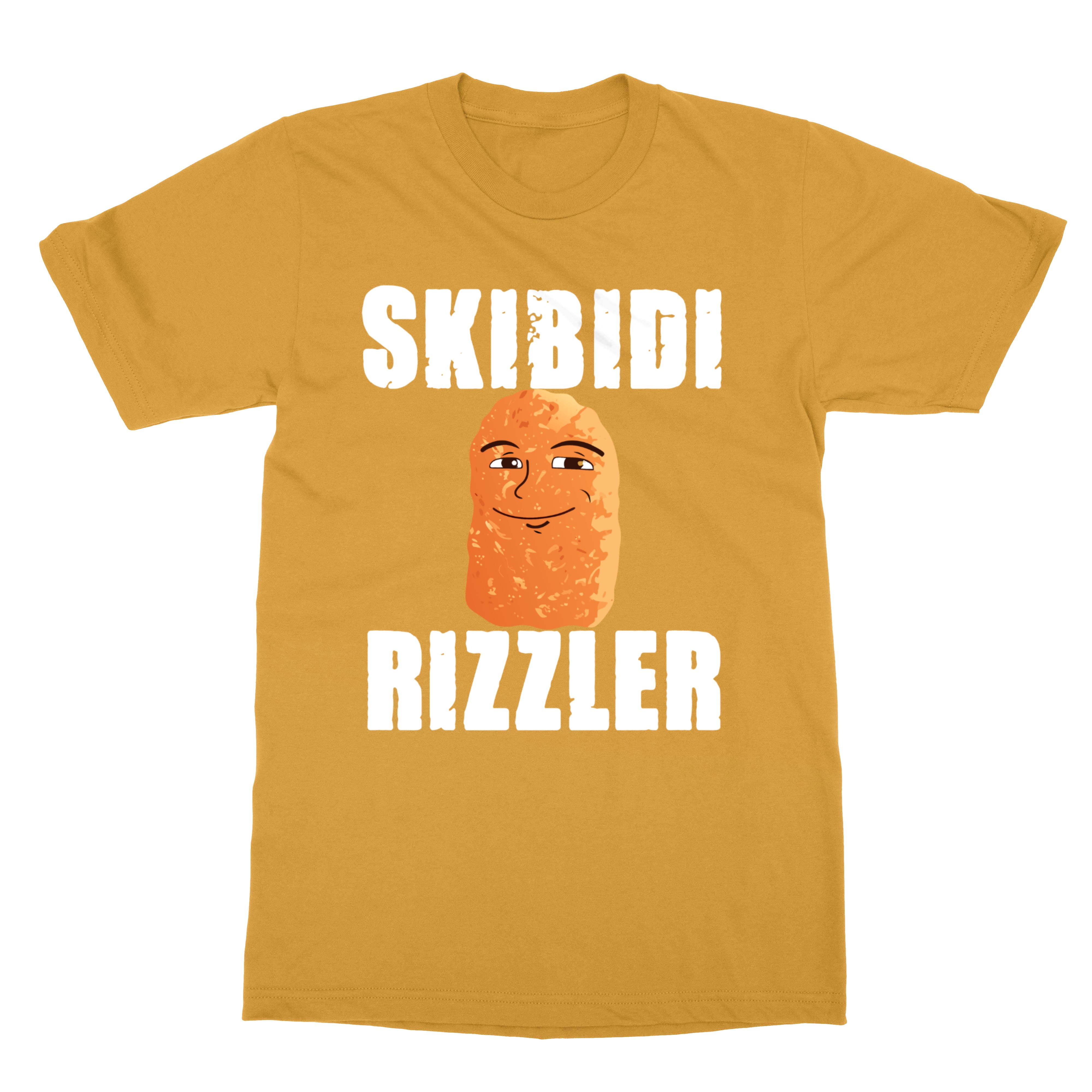 Skibidi Rizzler Meme Funny Brainrot Rizz Alpha Gen Unisex T-Shirt (Gold ...