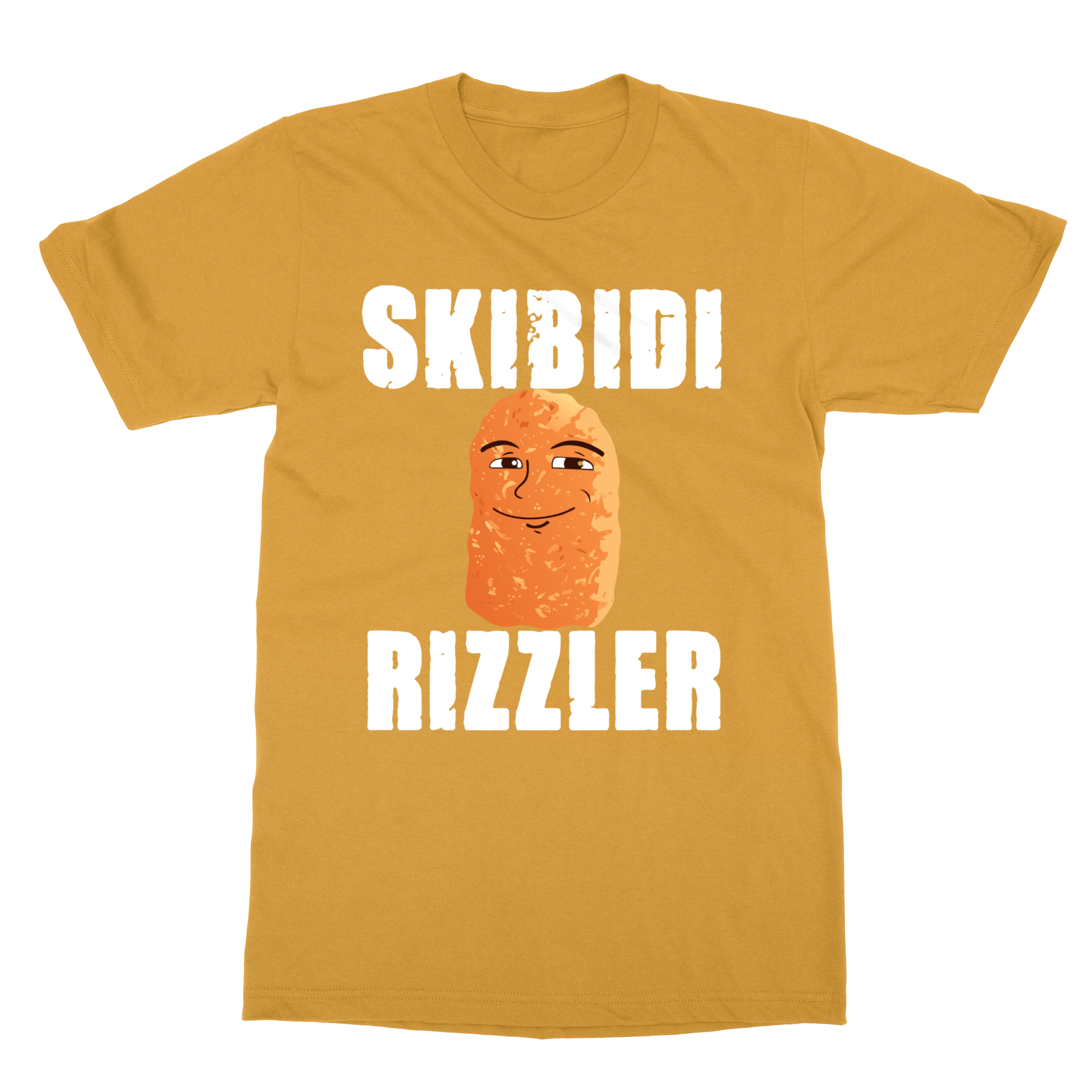 Skibidi Rizzler Meme Funny Brainrot Rizz Alpha Gen Unisex T-Shirt (Gold ...
