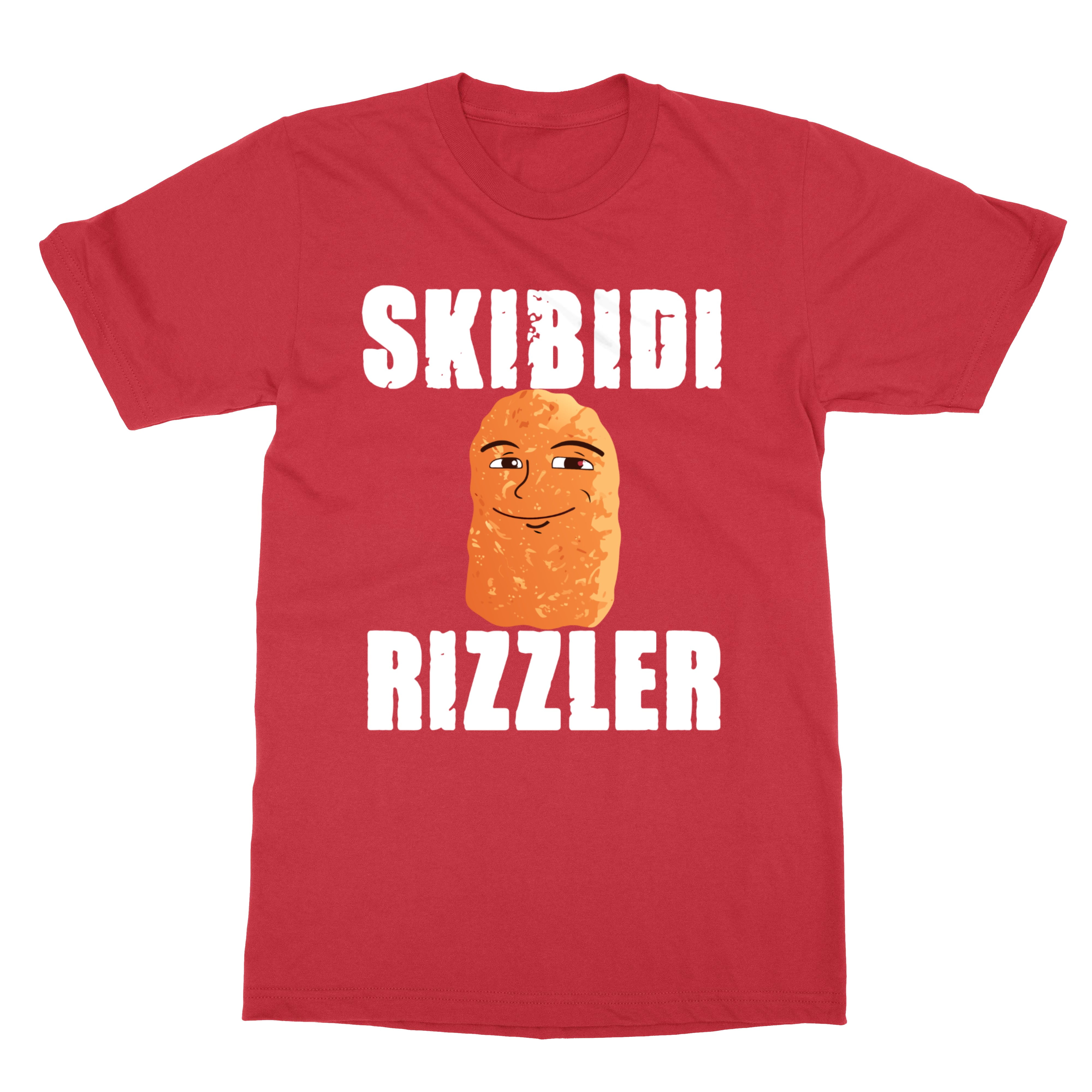 Skibidi Rizzler Meme Funny Brainrot Rizz Alpha Gen Unisex T-Shirt (Red ...