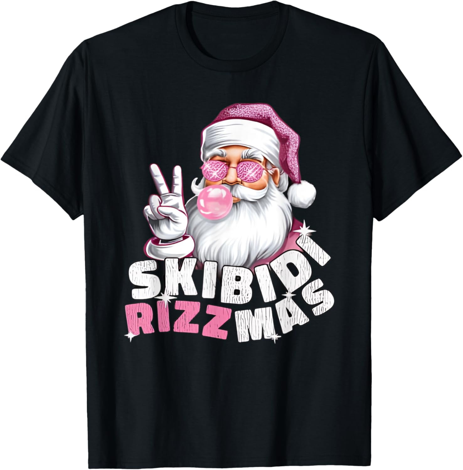 Skibidi Rizzmas Christmas Rizz Santa Claus Charisma Kid Cool T-Shirt - Walmart.com