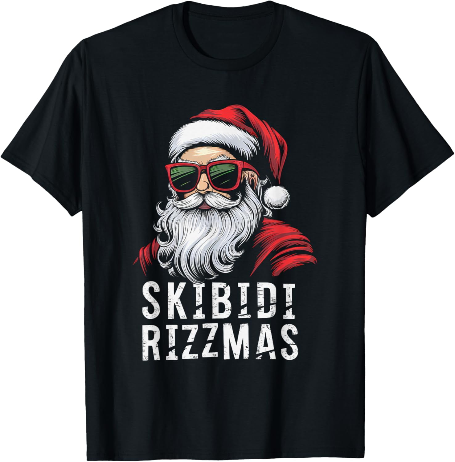 Skibidi Rizzmas Christmas Rizz Santa Claus Charisma Kid Cool T-Shirt - Walmart.com