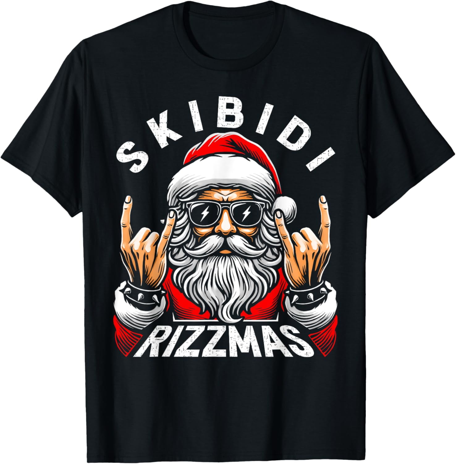 Skibidi Rizzmas Christmas Rizz Santa Claus Charisma Kid Cool T-Shirt - Walmart.com