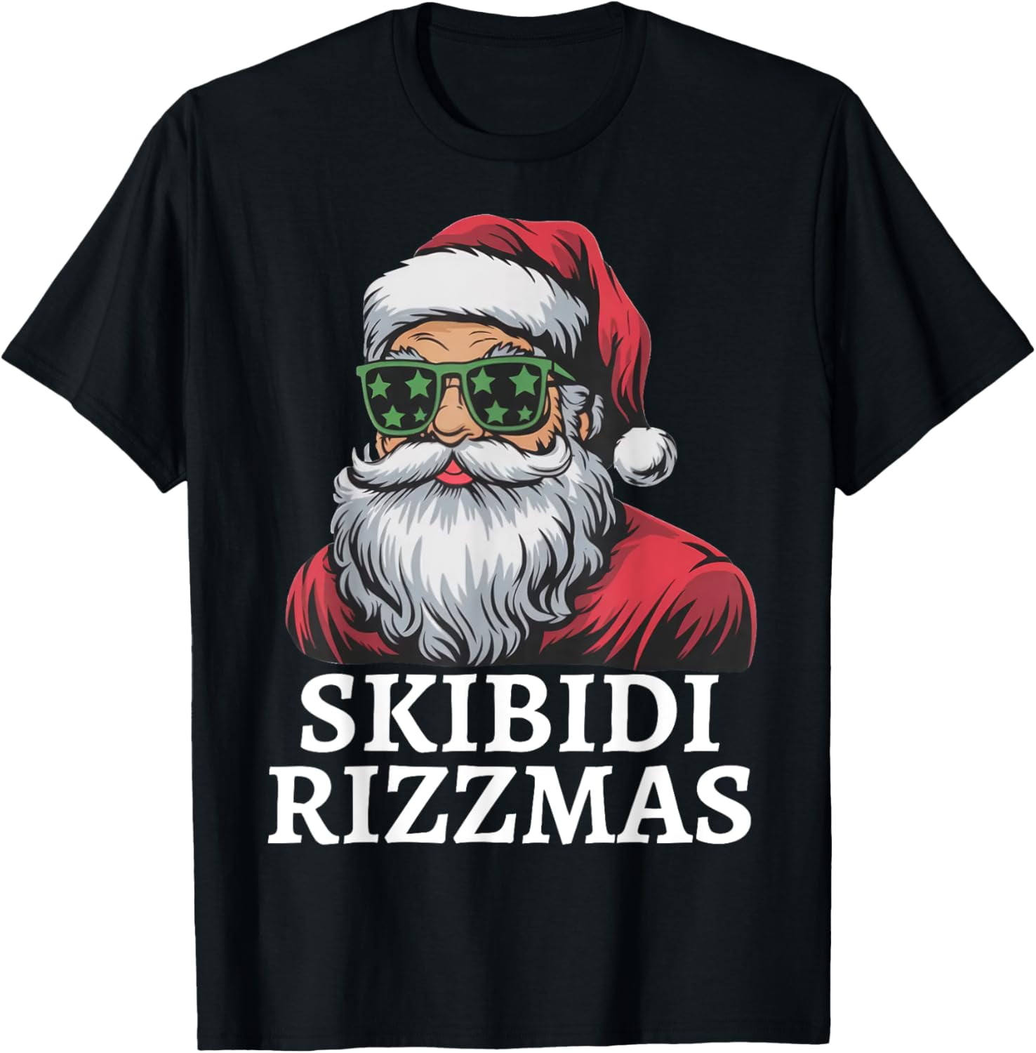 Skibidi Rizzmas Christmas Rizz Santa Claus Charisma Kid Cool T-Shirt ...