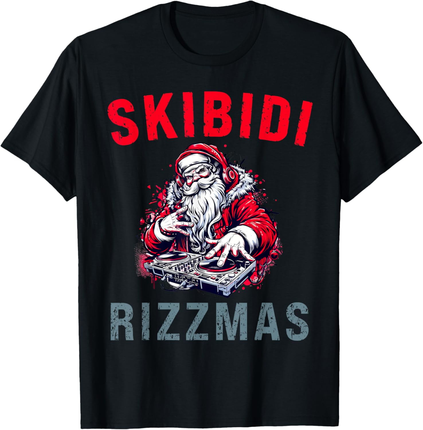 Skibidi Rizzmas Christmas Rizz Santa Claus Charisma Kid Cool T-Shirt - Walmart.com