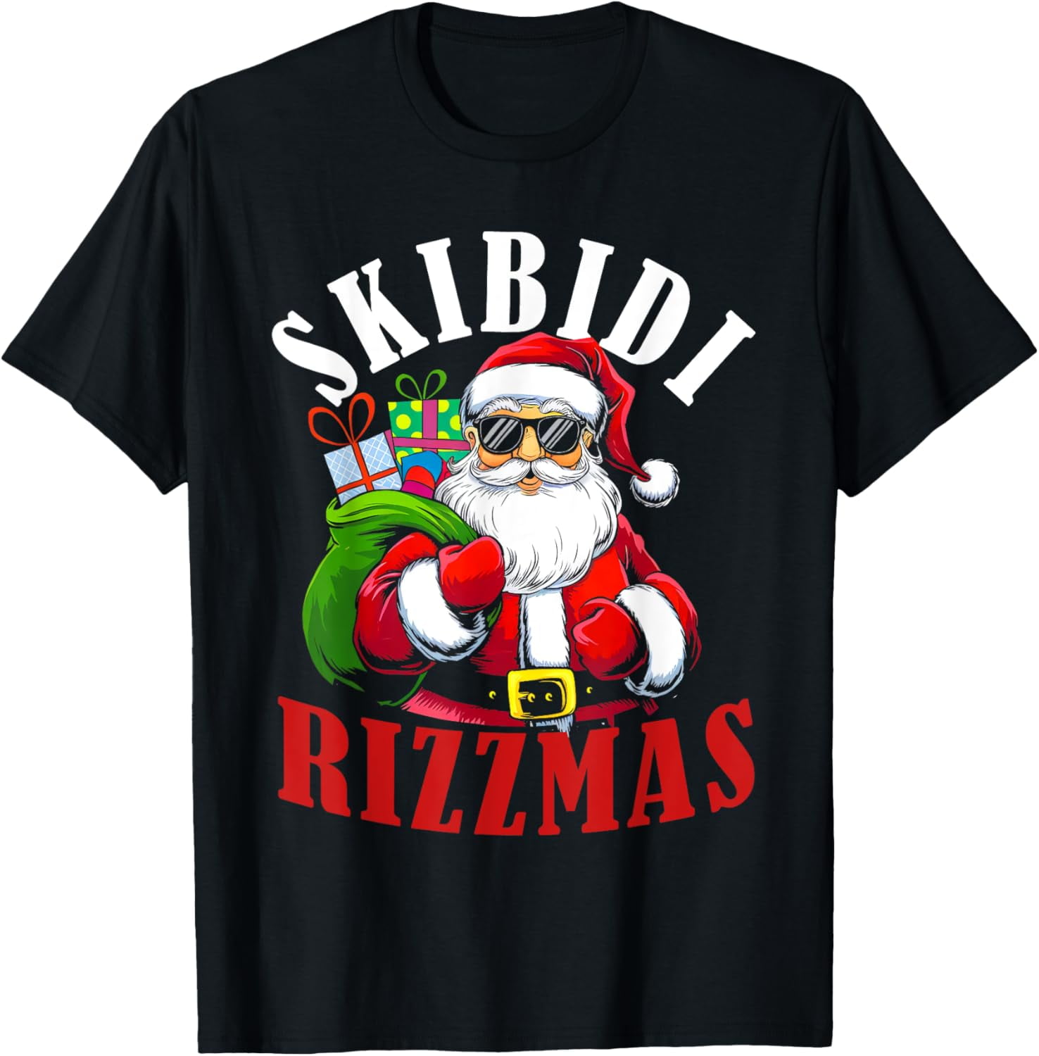 Skibidi Rizzmas Christmas Rizz Santa Claus Charisma Kid Cool T-Shirt - Walmart.com