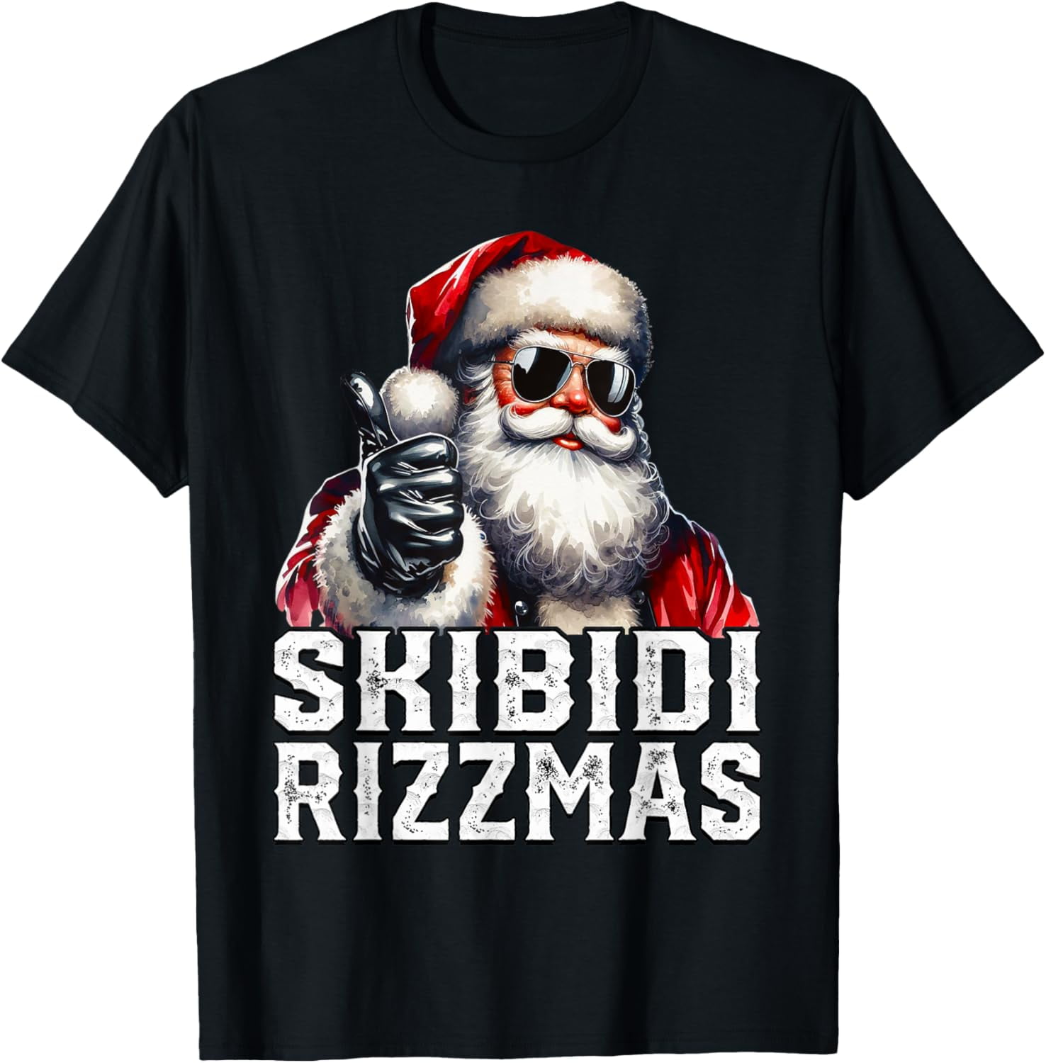 Skibidi Rizzmas Christmas Rizz Santa Claus Charisma Kid Cool T-Shirt - Walmart.com
